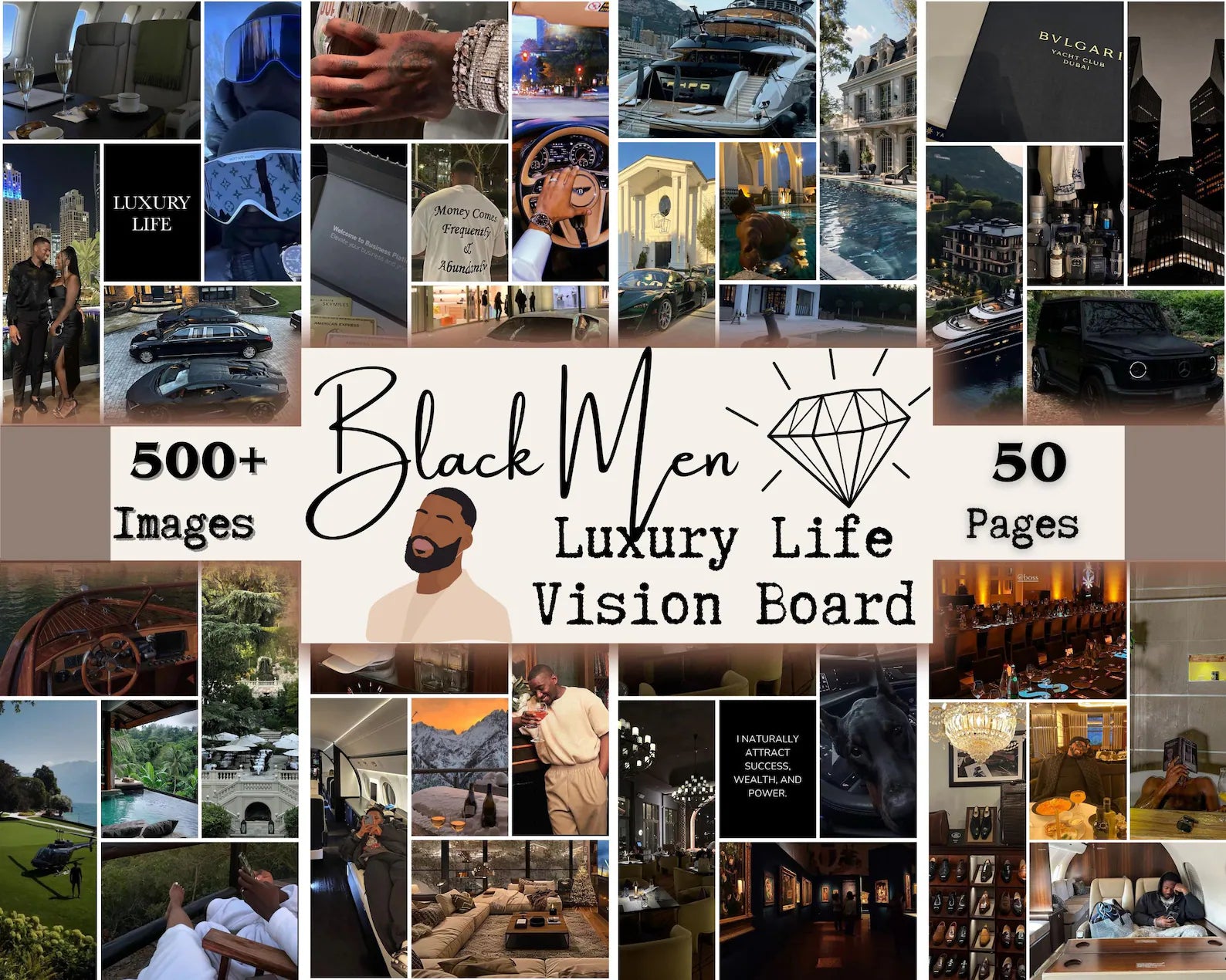 Men’s Vision Board – Black Men Edition – Blank Space Meet Art